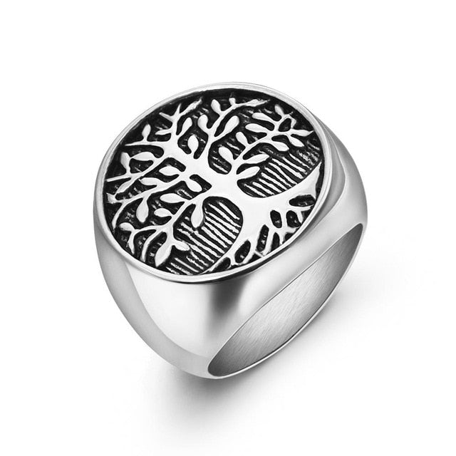 Men's Stainless Steel Tree of Life Ring — Halo’s London